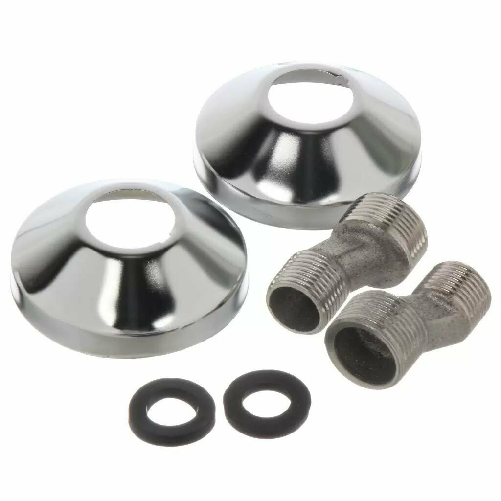 Эксцентрик для смесителя ComfortFactor 3/4 дюйма, цинковый сплав, с конусным отражателем, 2 шт, цвет хром, 05710-10