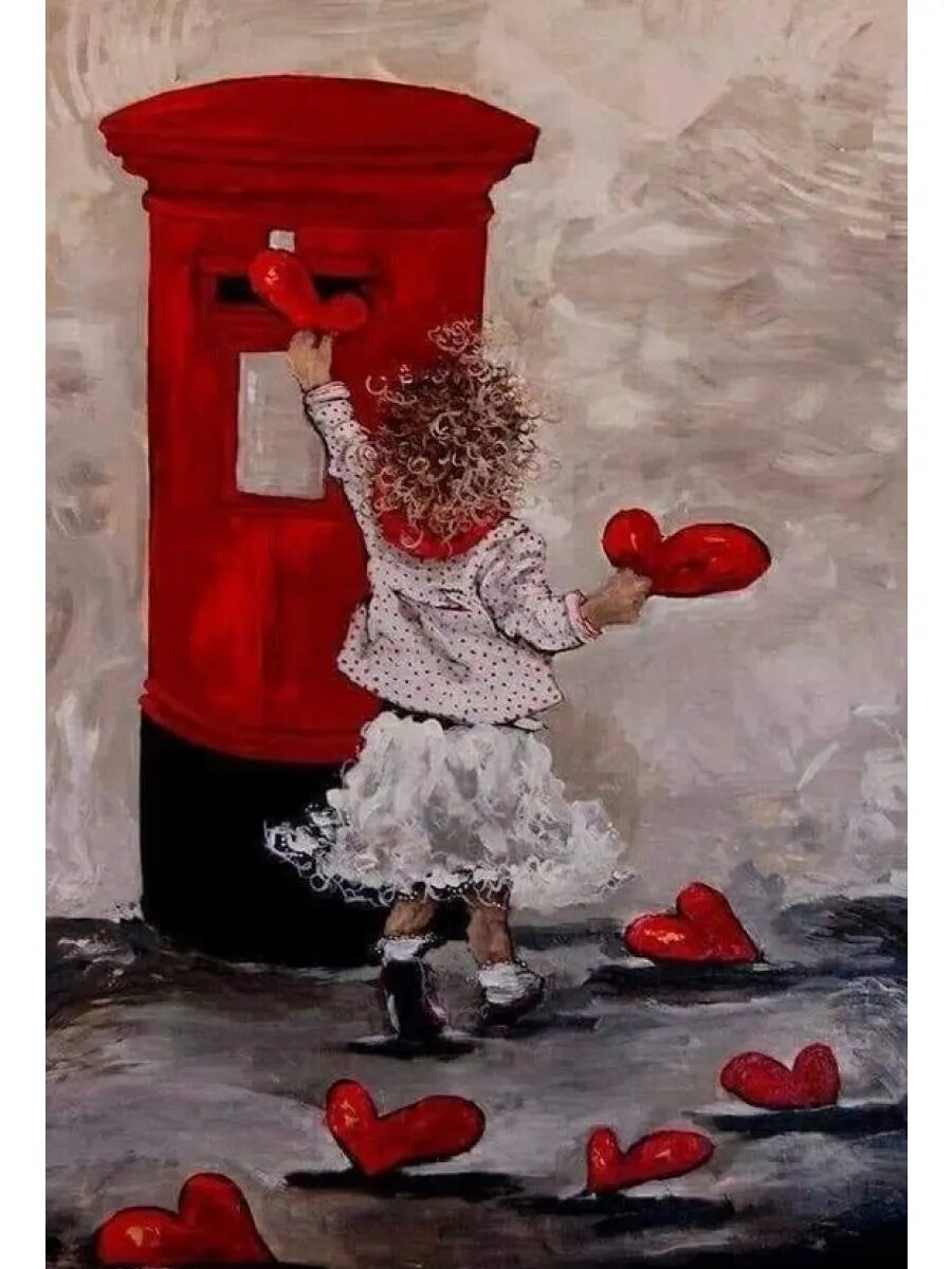 Картина по номерам на холсте Девочка 40*50 см