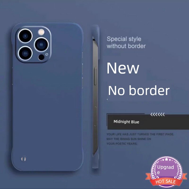 Чехол для iPhone Air из силикона с бескрайним дизайном, антицарапиной и коже-дружелюбным ощущением - Миднайт Блю