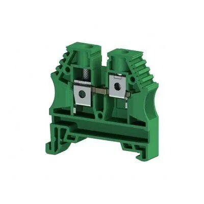 Клеммник винтовой на DIN-рейку 6 мм2 AVK 6 (зеленый) Klemsan 304142