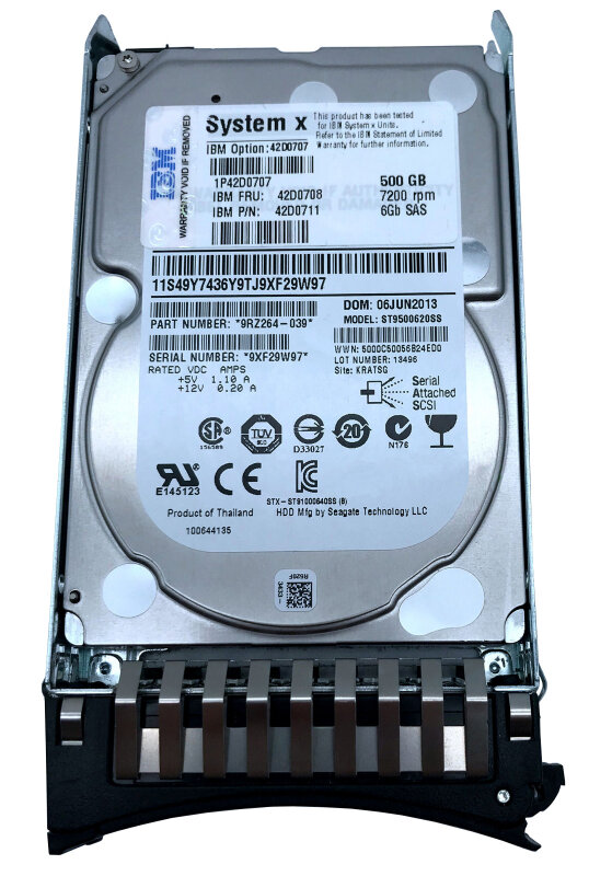 Жесткий диск IBM 42D0708 500Gb SAS 2,5" HDD