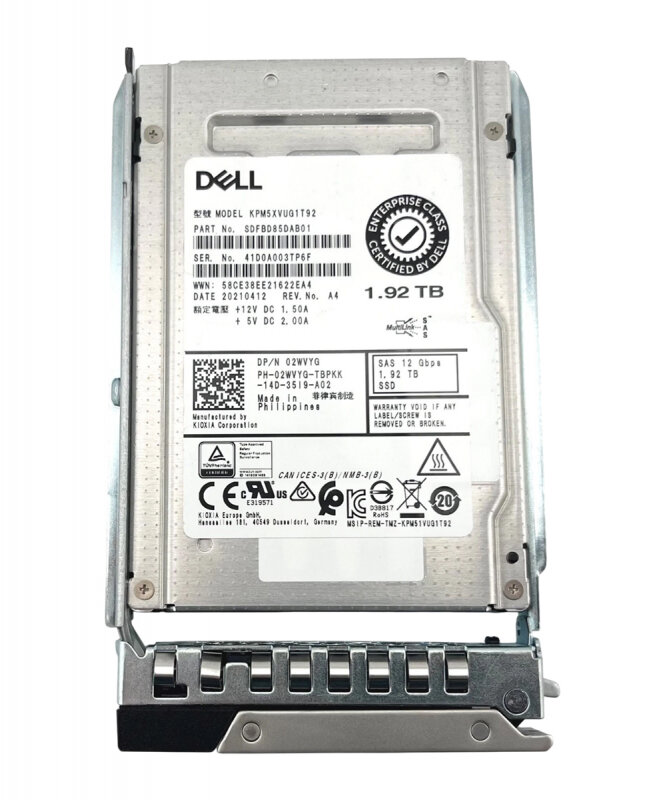 Жесткий диск Dell 02WVYG 1.92TB SAS 2,5" SSD