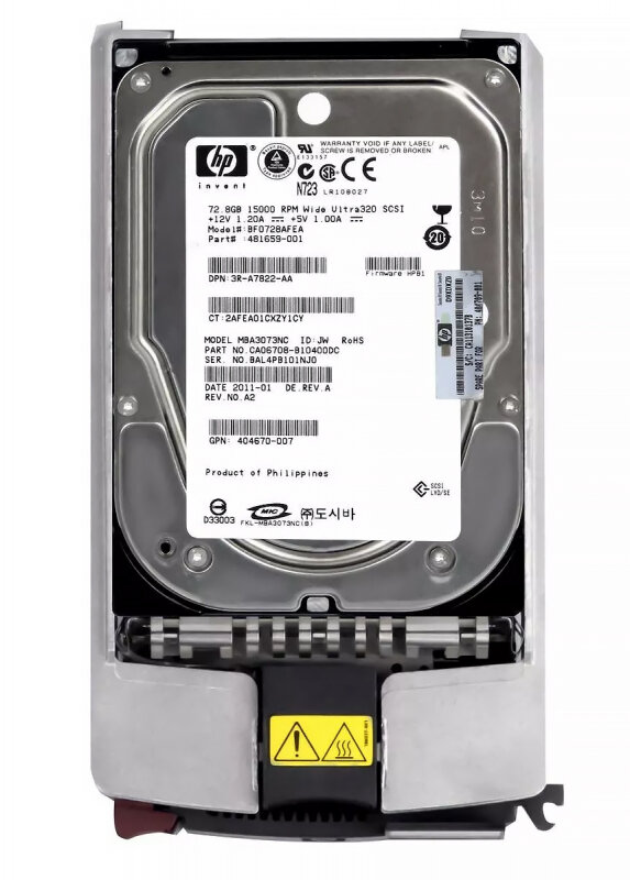 Жесткий диск HP 404670-007 72,8Gb U320SCSI 3.5" HDD