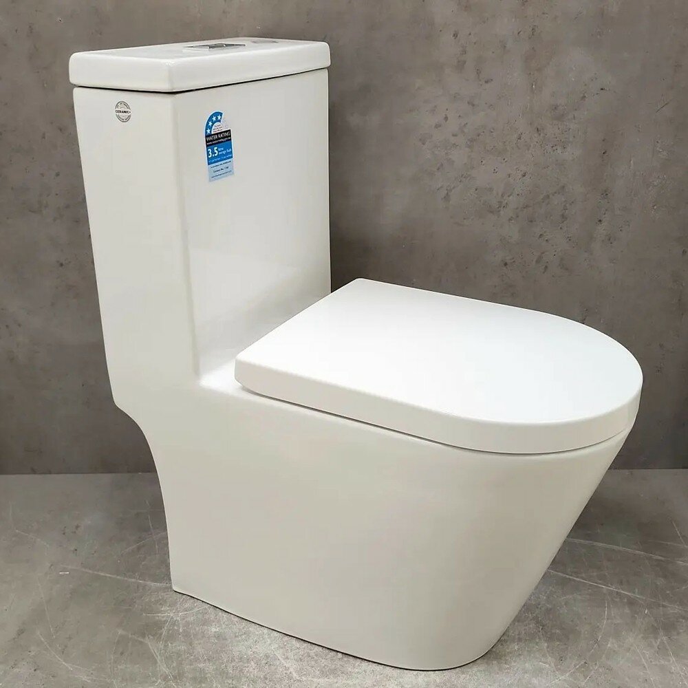 Унитаз Bloomix Prima MD5076R/UF2 Ceramic+ моноблок безободковый — фото 1