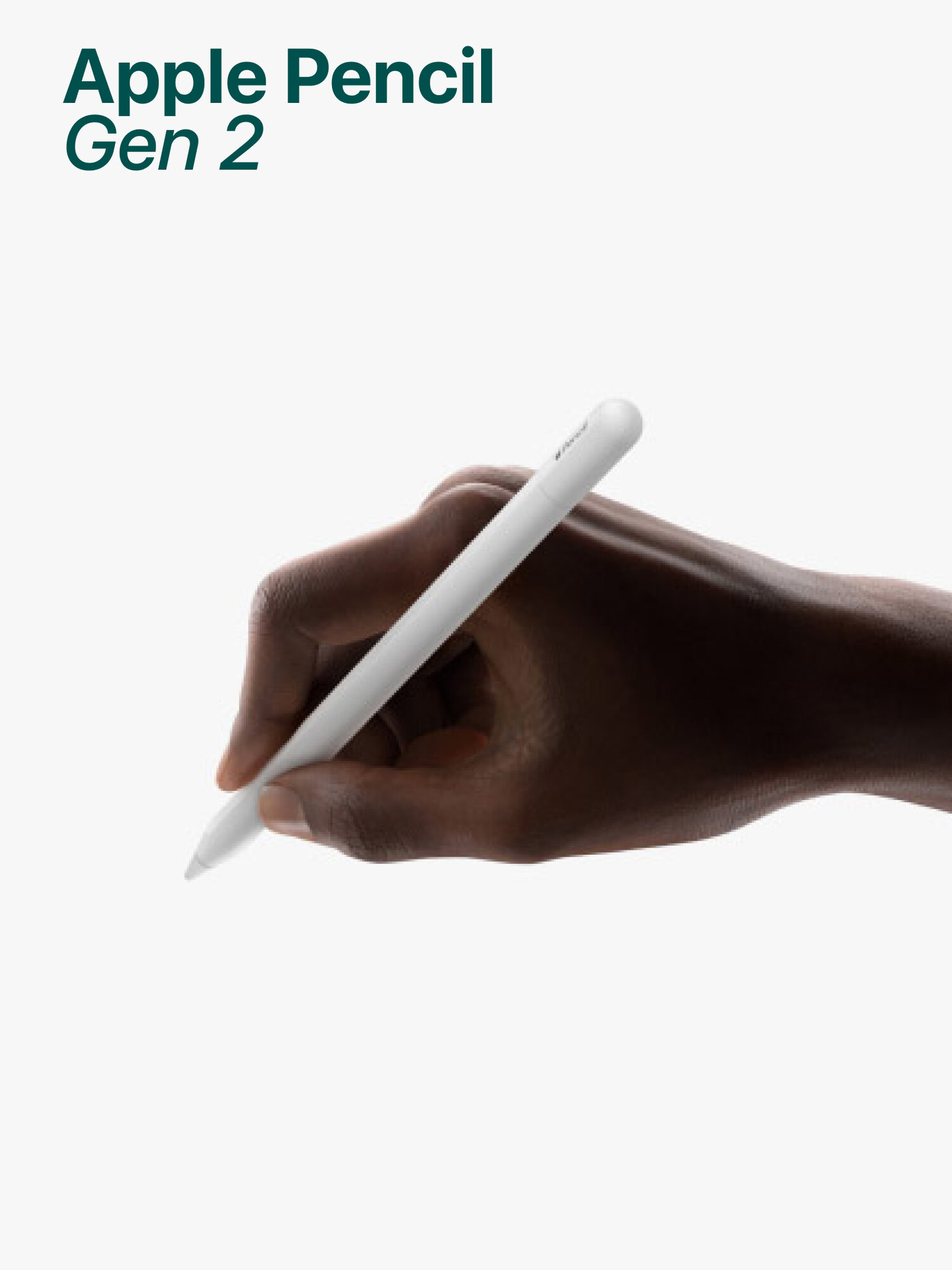 Стилус Apple Pencil, (2-го поколения) для iPad Pro/Air, цвет белый