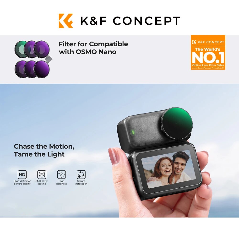 Набор фильтров K&F CONCEPT ND8 16 32 64 для DJI Osmo Nano