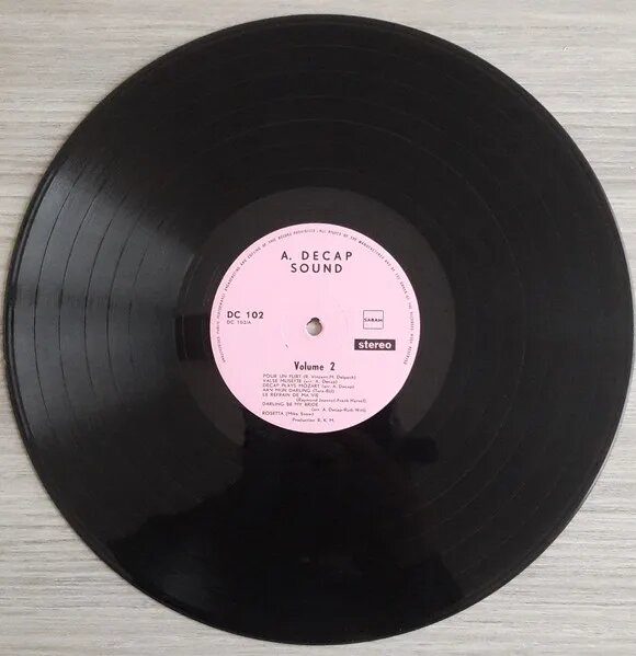 A. Decap - Sound Volume 2 Dancing Carrousel - Hulste VG+ — фото 1