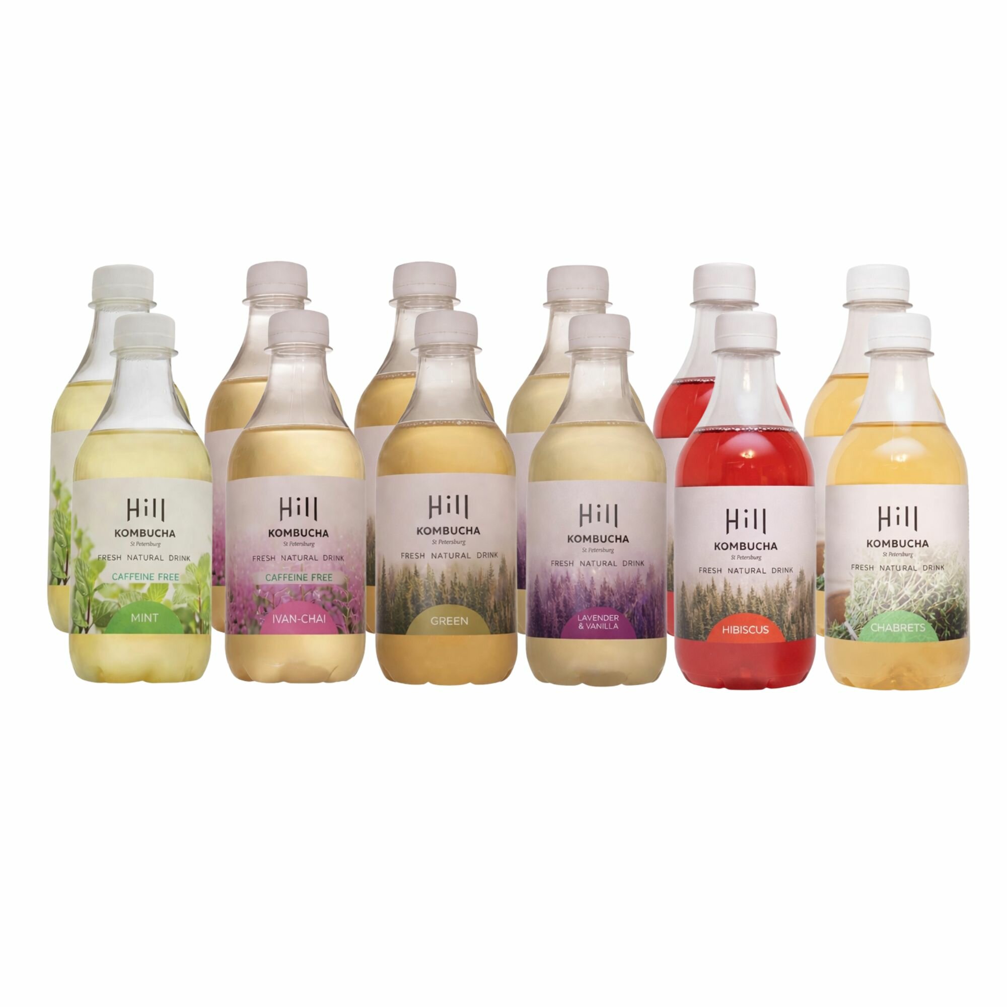 Набор Комбучи Kombucha Hill: 6 топовых вкусов.