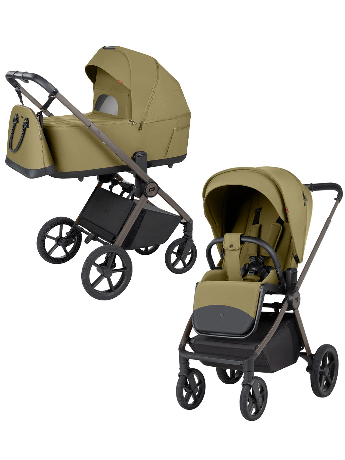 Коляска 2 в 1 CARRELLO Ultra F CRL-6556, зеленый (clover green)