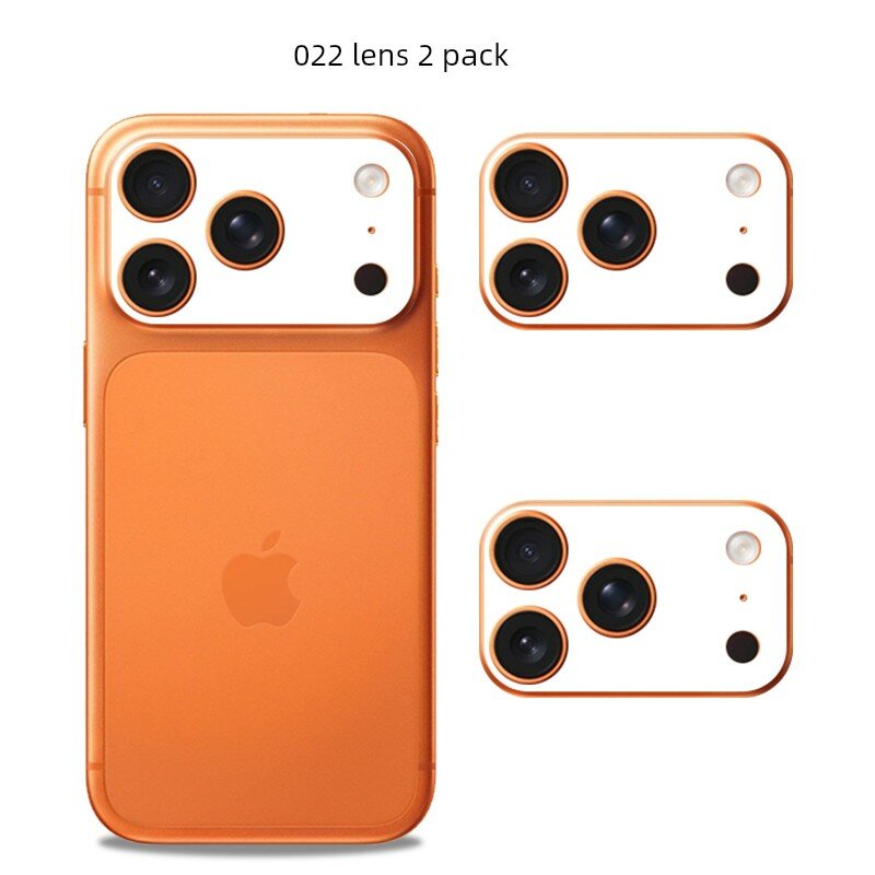 Наклейка на объектив iPhone 17 Pro, 2 шт. цвет 022, матовая поверхность для защиты объектива