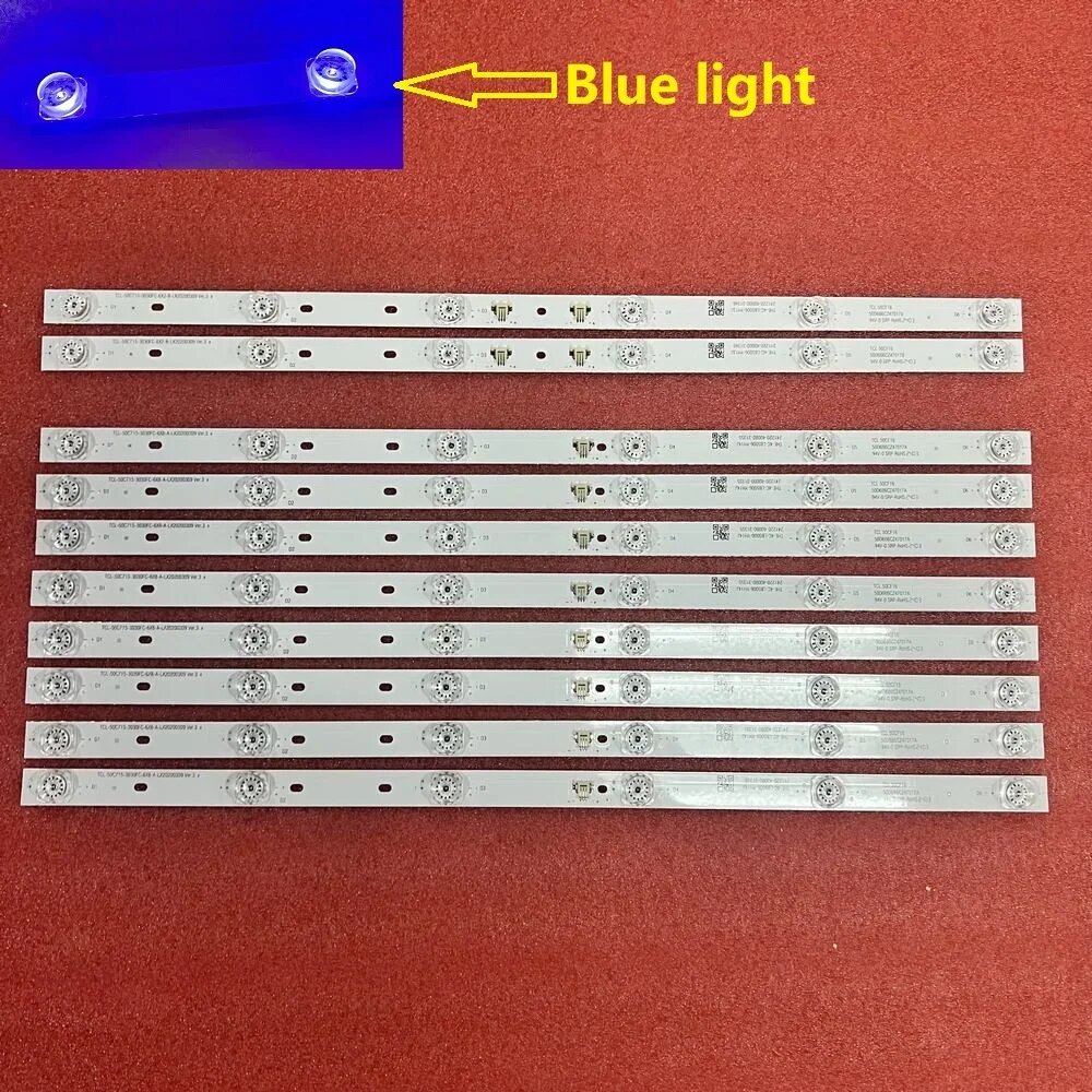 Светодиодная лента подсветки 6LED синего цвета для TCL