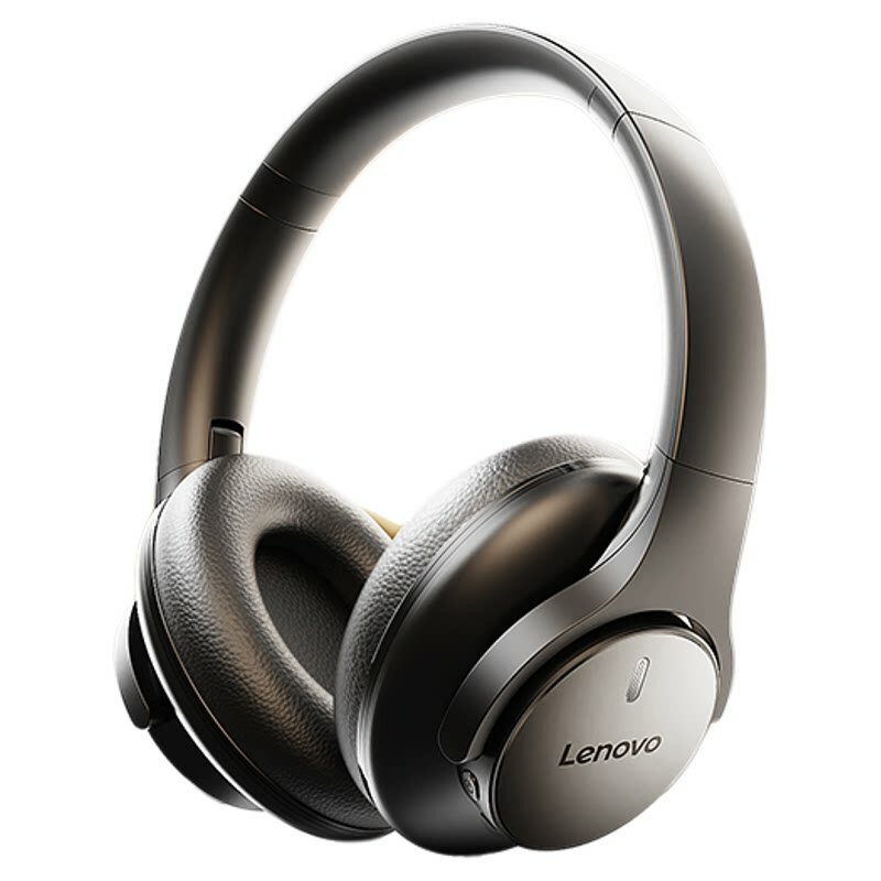Lenovo 2026 Obsidian Black беспроводные наушники Bluetooth с адаптивным шумоподавлением ANC -43dB, 6 динамическими