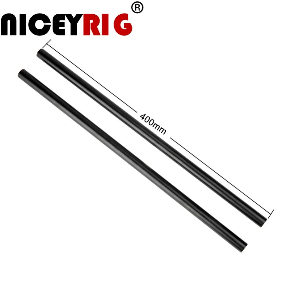 NICEYRIG 15мм алюминиевые стержни для камеры (черный, 2 шт.)