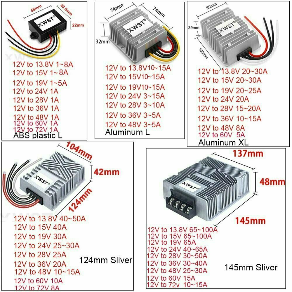XWST повышающий преобразователь напряжения XW-12V, 15A, 12 В, 19V