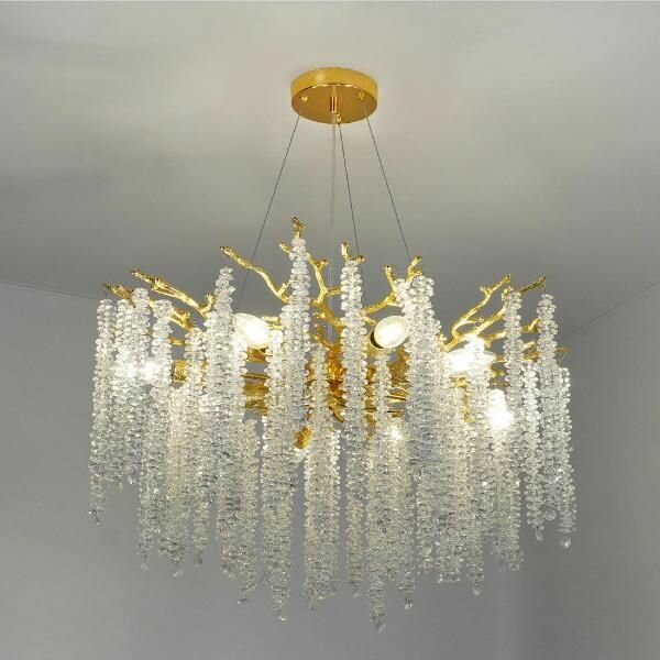 Люстра Estares ROXANA 65 E14х8 R-600x1200-GOLD/CRYSTAL-220-IP20