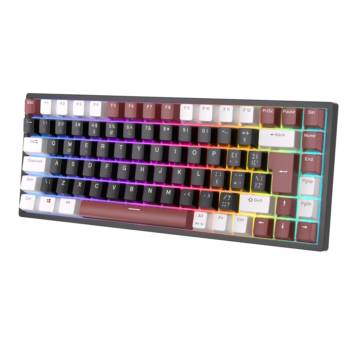 Механическая игровая клавиатура RK84 Brown Switch RGB беспроводная