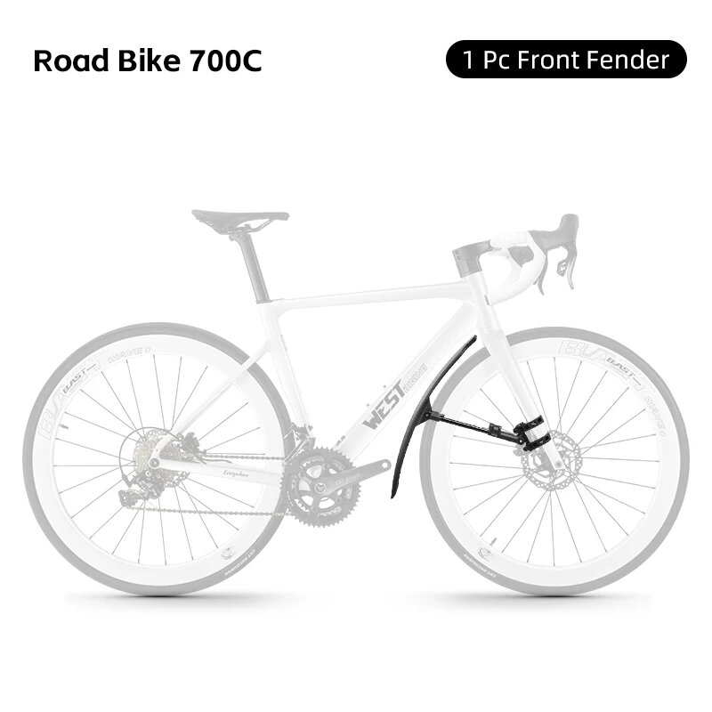 WEST BIKING Крыло переднее для шоссейного велосипеда 700C