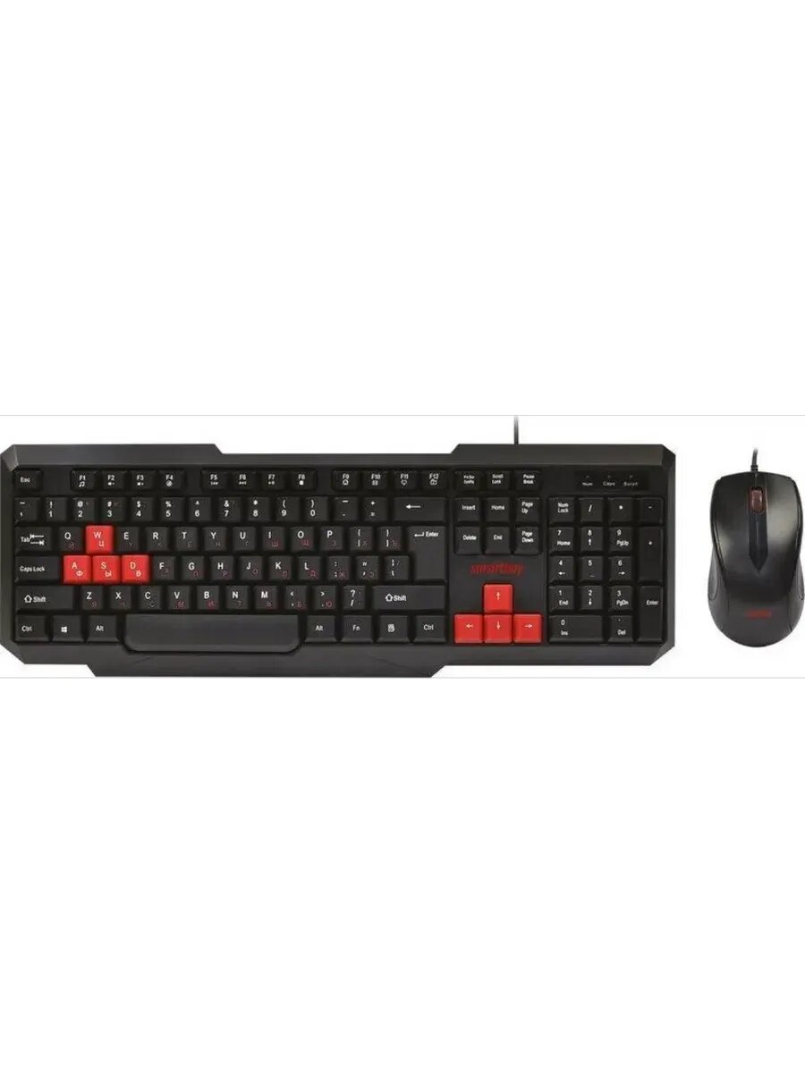 Комплект клавиатура+мышь проводной (SBC-230346-KR) Черн/Кр