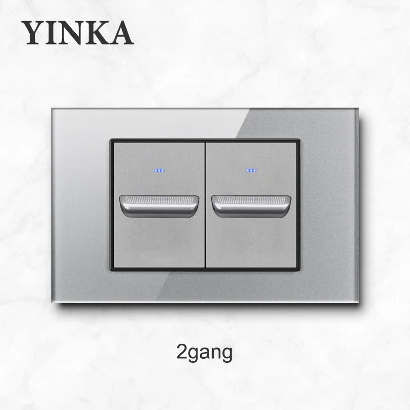 Настенный выключатель YINKA D88-118 черный
