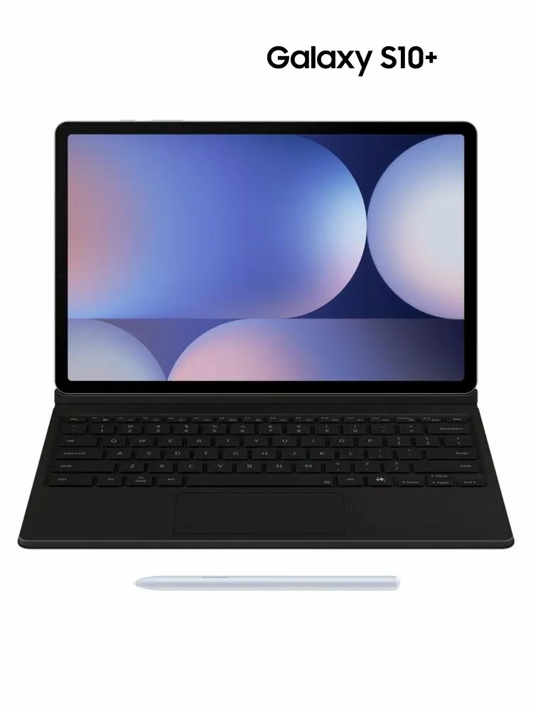 Чехол-клавиатура с тачпадом Samsung Book Cover Keyboard Galaxy Tab S10+ S9+ S9 FE+, EF-DX825, черный
