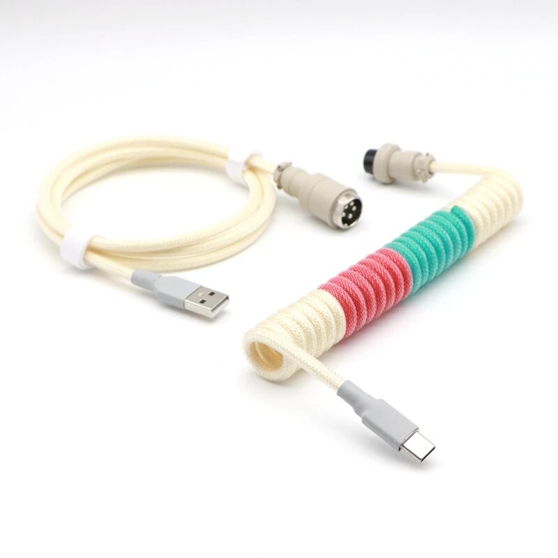 Кабель Type-C/Micro/Mini USB GX16 Custom Color