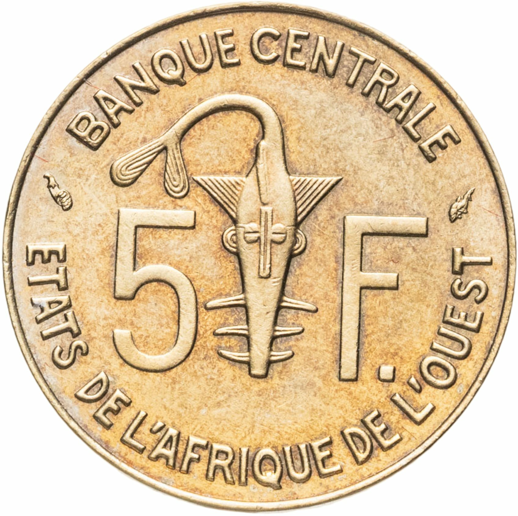 Западная Африка (BCEAO) 5 франков (francs) 1990