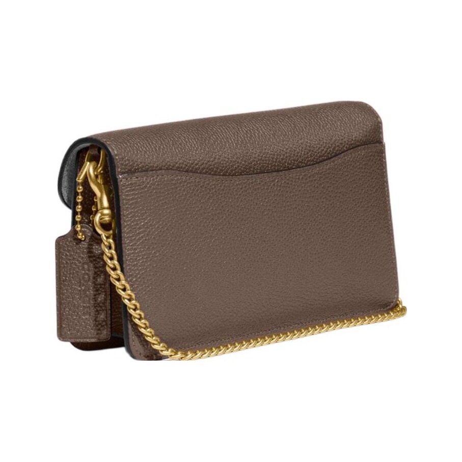 Сумка Coach, фактура стеганая, темно-коричневый — фото 1