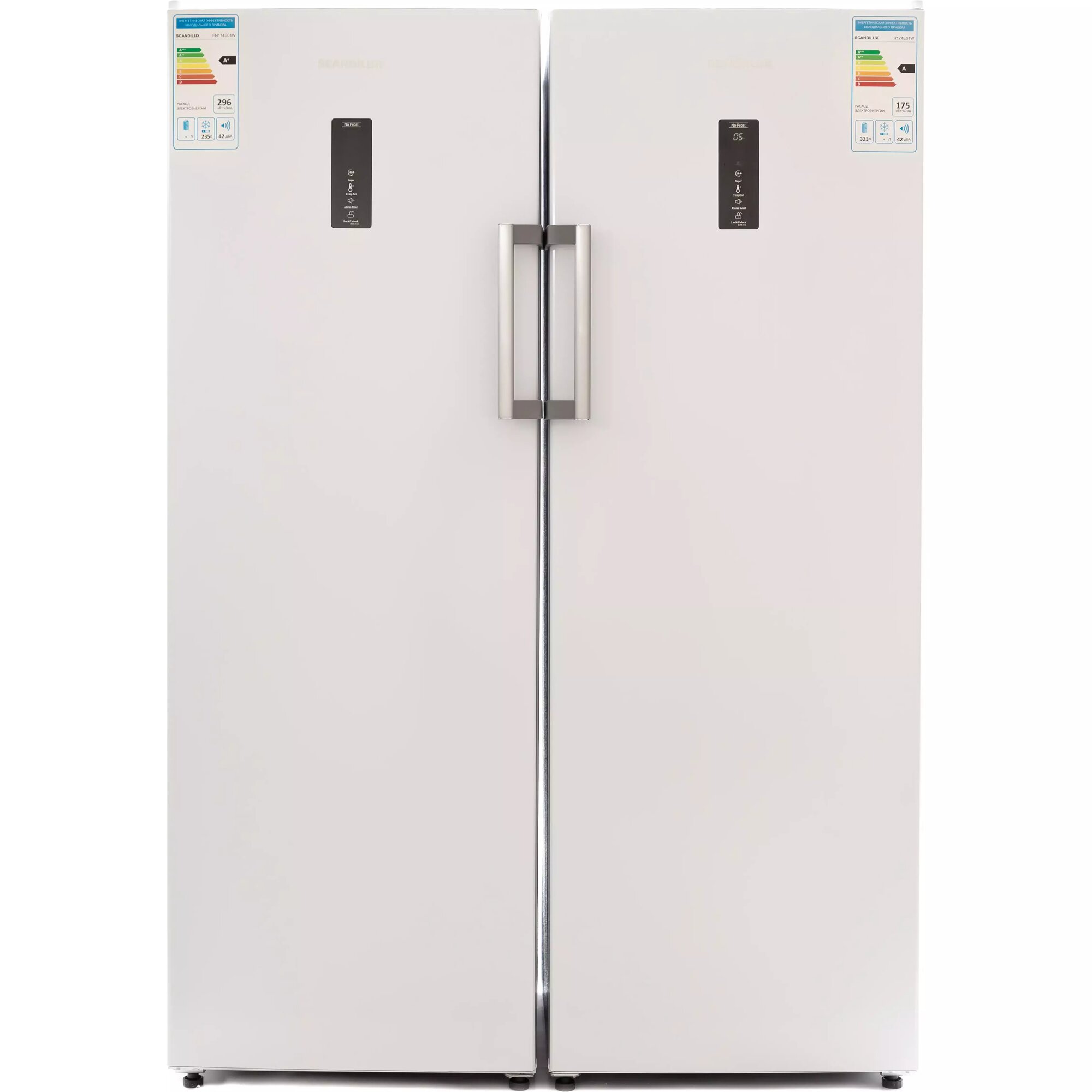 Холодильник Side-by-Side SCANDILUX SBS174E01W белый Total No Frost
