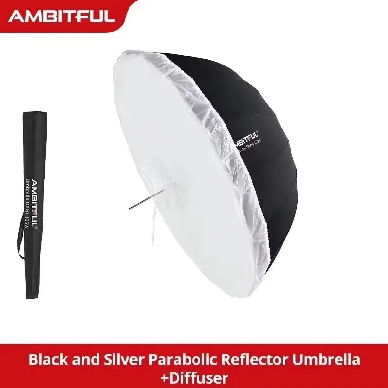 Параболический фотозонт 130см Black Silver Kit 6