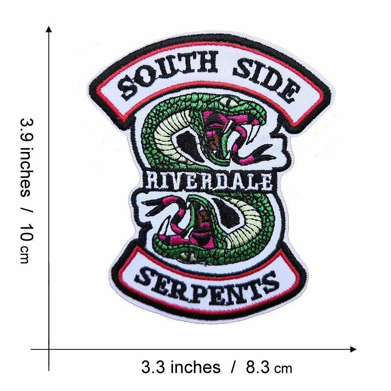 Нашивка SOUTH SIDE SERPENTS, 3.9 inches
