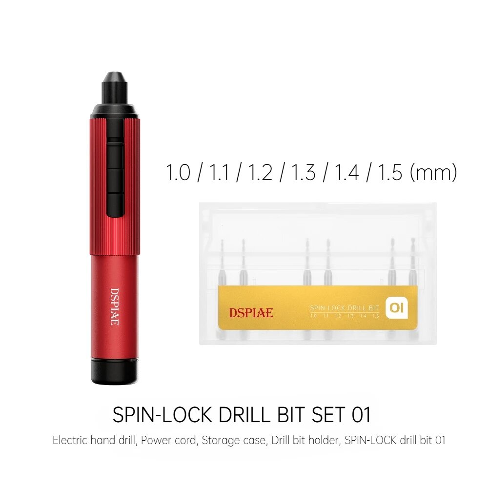 DSPIAE Электрическая дрель Red SPIN-LOCK 01