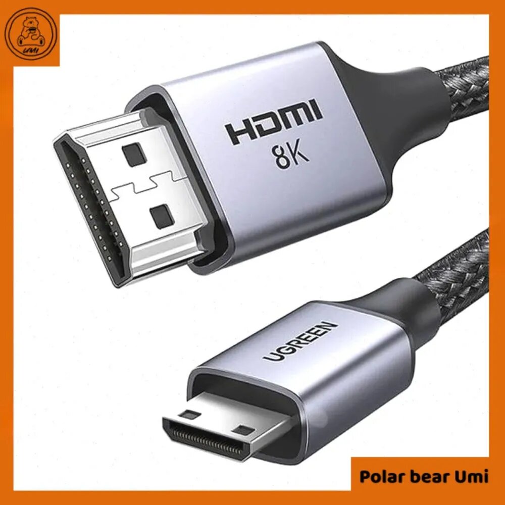 Кабель для компьютерной периферии Mini-HDMI тип C/HDMI, 1 м, черный
