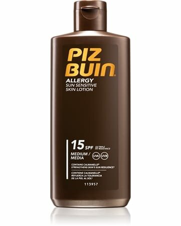 Средство солнцезащитное Piz Buin Allergy, молочко, spf 15, для чувствительной кожи, 200 мл