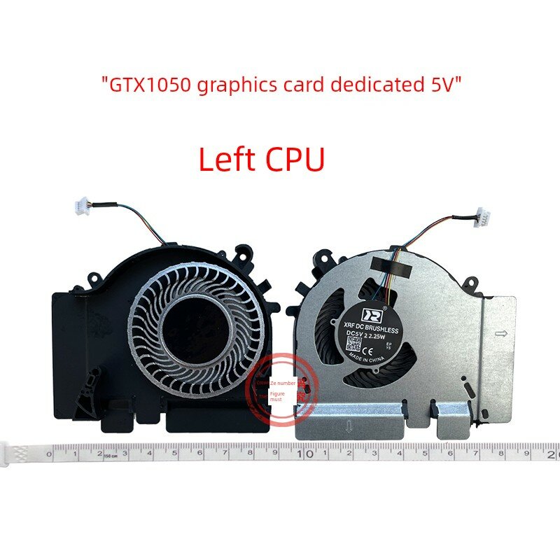 5V Напряжение GTX 1050 Центральный Вентилятор Левая Сторона для Охлаждения Игрового Ноутбука Замена