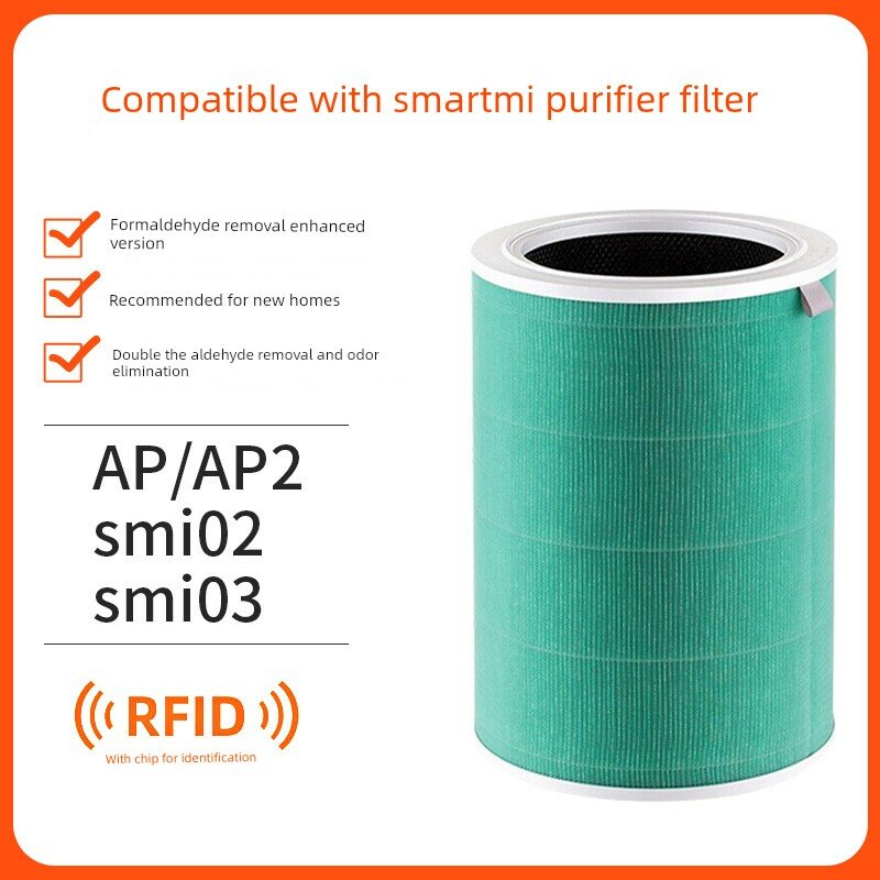 Совместим с фильтрующим элементом Mijia Smartmi AP/AP2/smi02 для больших настольных воздухоочистителей, аналог smi03
