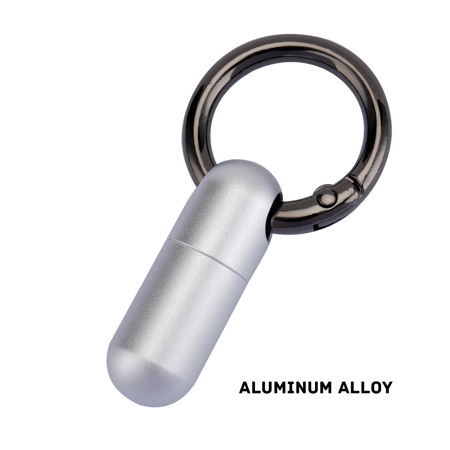 Таблетница из алюминиевого сплава с брелоком, Aluminum alloy S