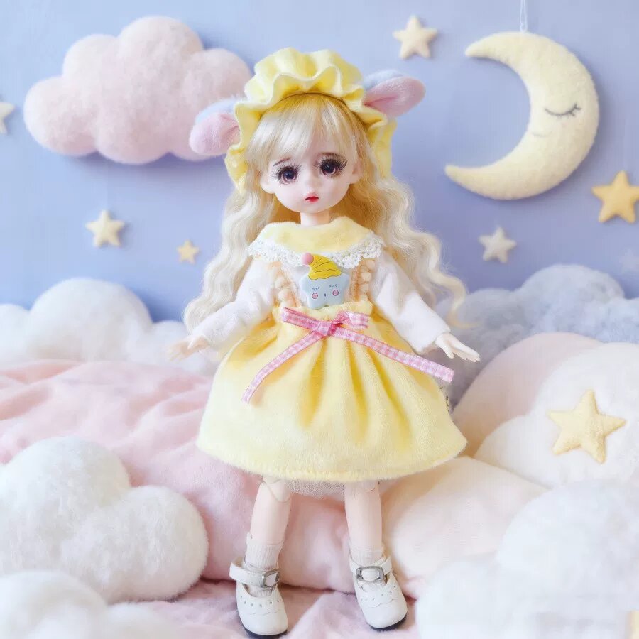 Новая зимняя одежда, комплект одежды для куклы BJD с шестью суставами, кукла-призрак, одежда для куклы 30cm (пальто,