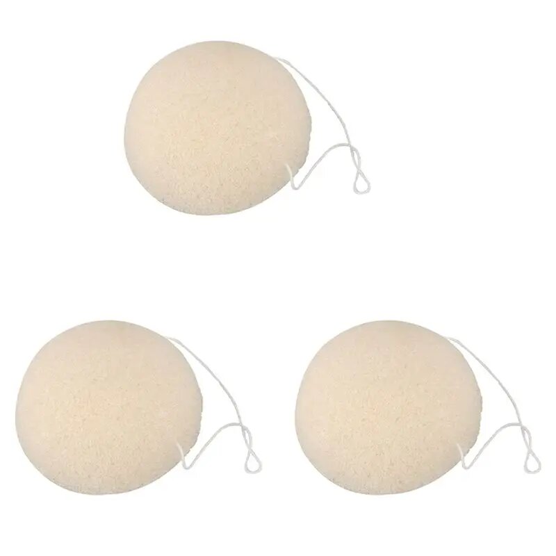 Конжаковая губка для умывания White