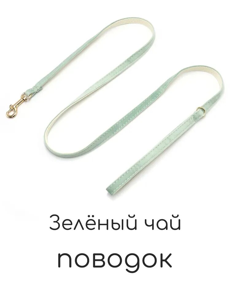 Тяговой канат того же цвета, что и адрес бархатного ошейника, длина 120 см, ширина 1 см, металлическая пряжка