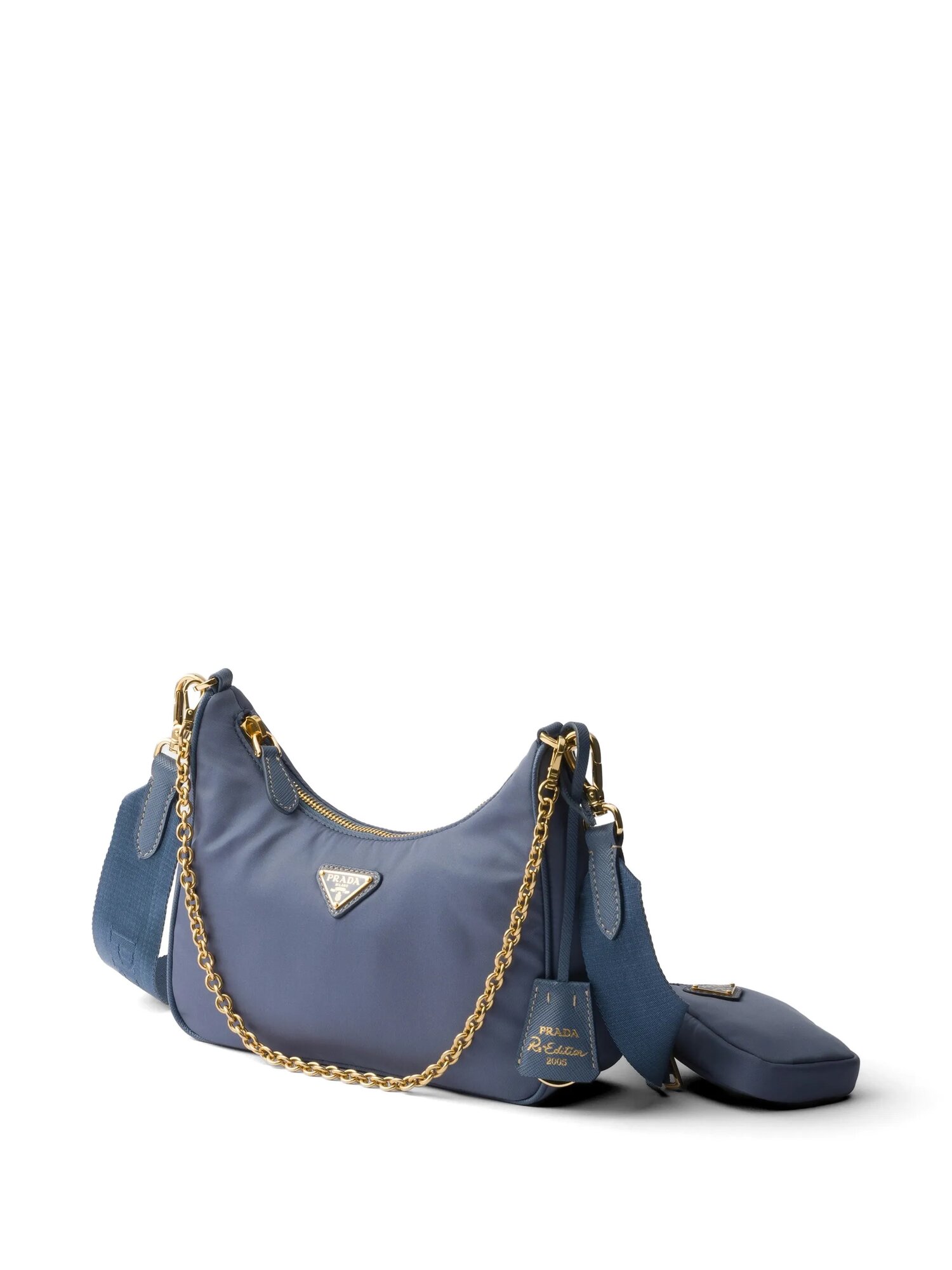 Сумка Prada Re-Edition 2005 Re-Nylon bag, blue — фото 1