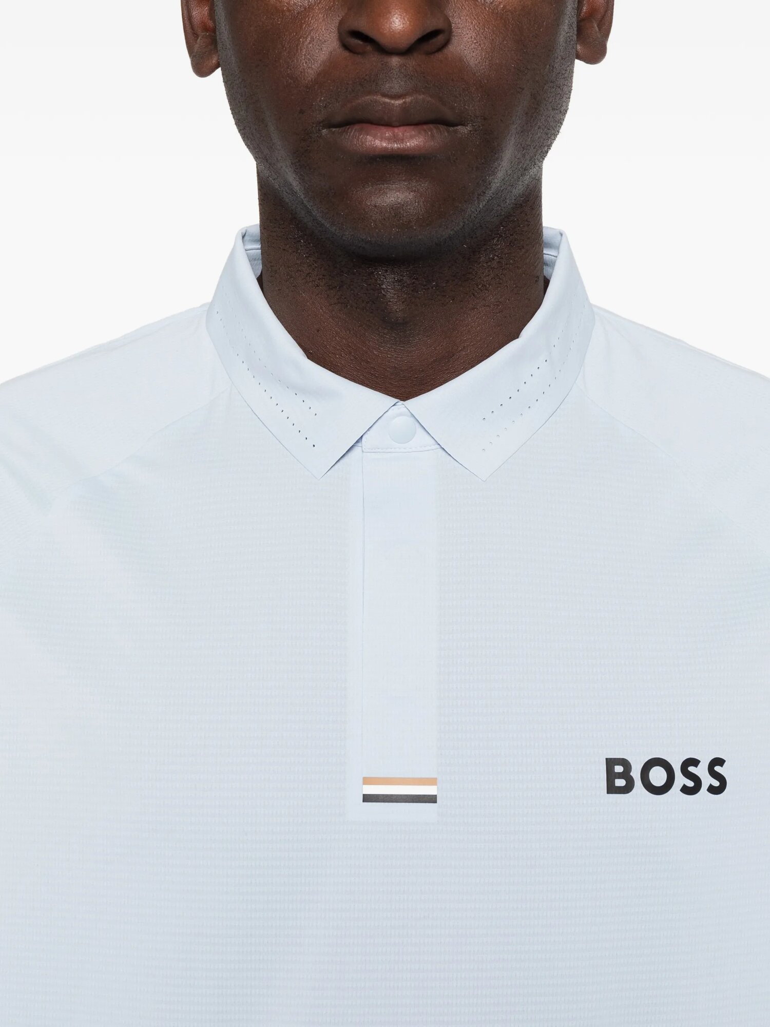 Поло BOSS, размер XL, cиний — фото 1