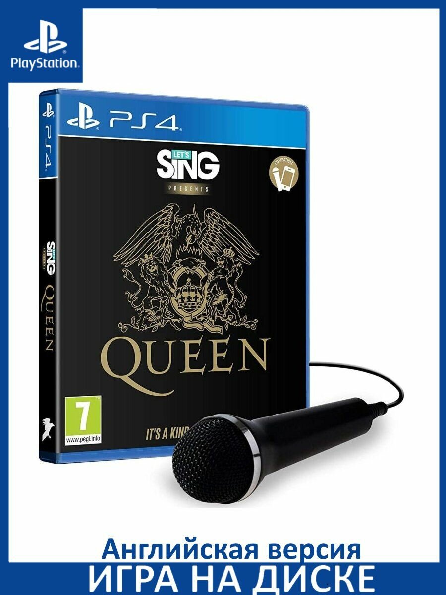 Игра Let's Sing: Queen Микрофон Single Mic PS4 Диск на PlayStation 4 Английская версия