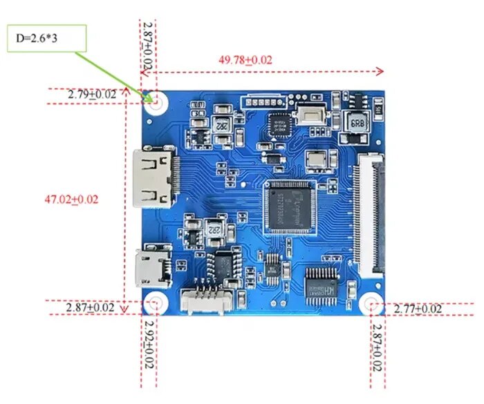 Maithoga 2.4" TFT ЖК-дисплей ST7701S 480x640, Only Board No TP