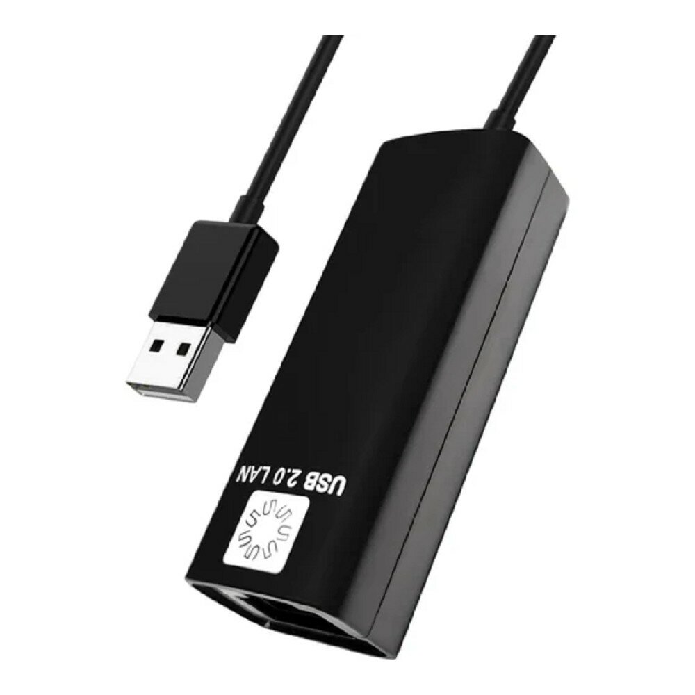 5bites кабели Кабель-адаптер UA2-45-02BK USB2.0 сетевая карта -> RJ45 10 100 Мбит с, 10см