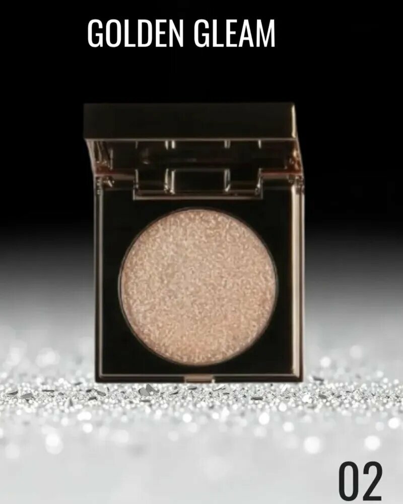 Глиттер прессованные Sparkle mood 02 Golden gleam