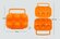 Контейнер для яиц 6 grids, оранжевый