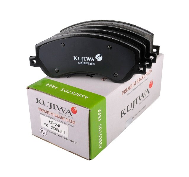 Колодки тормозные передние с пластинами KUF0444 KU
