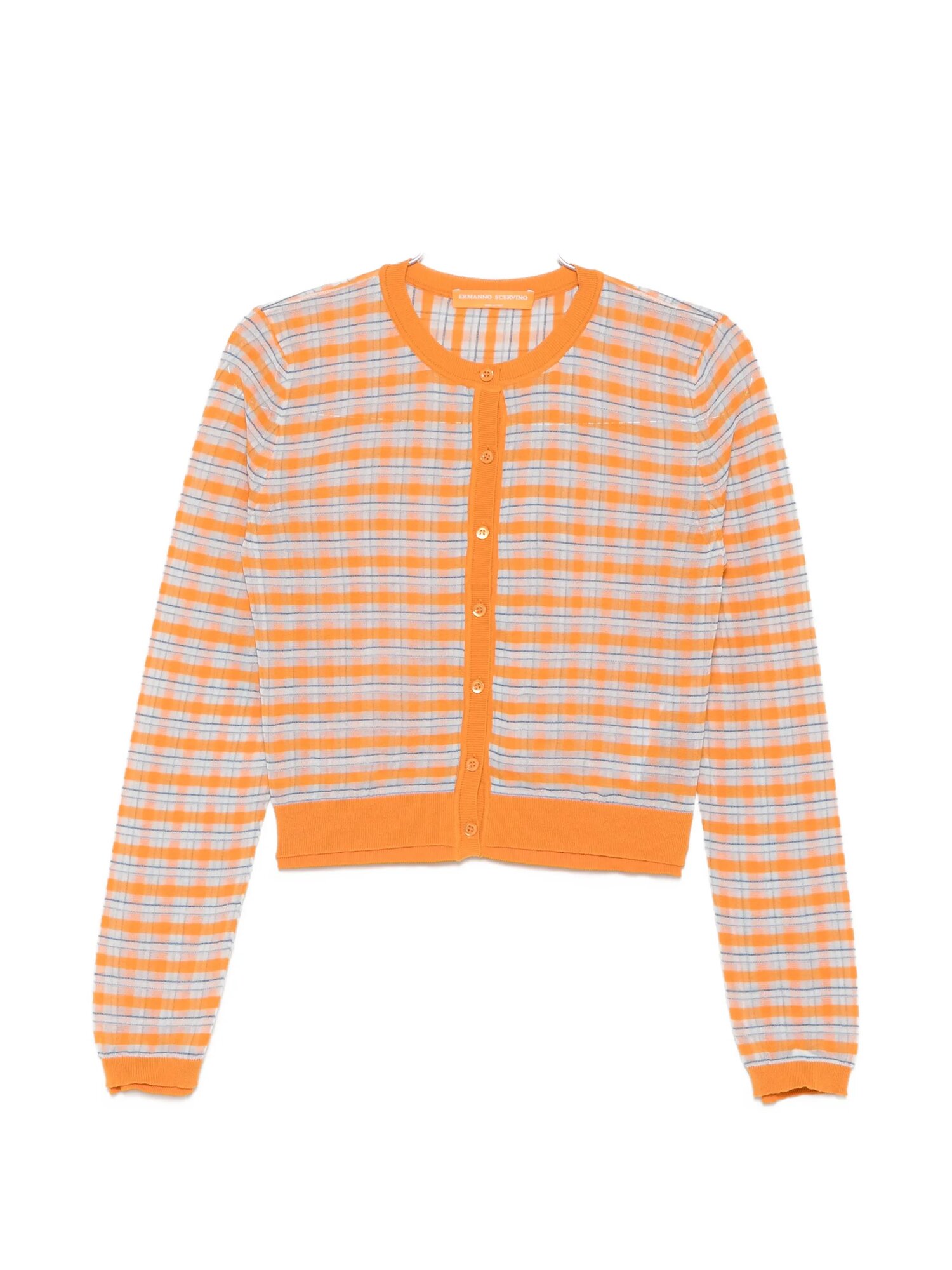 Кардиган Check-pattern cropped cardigan