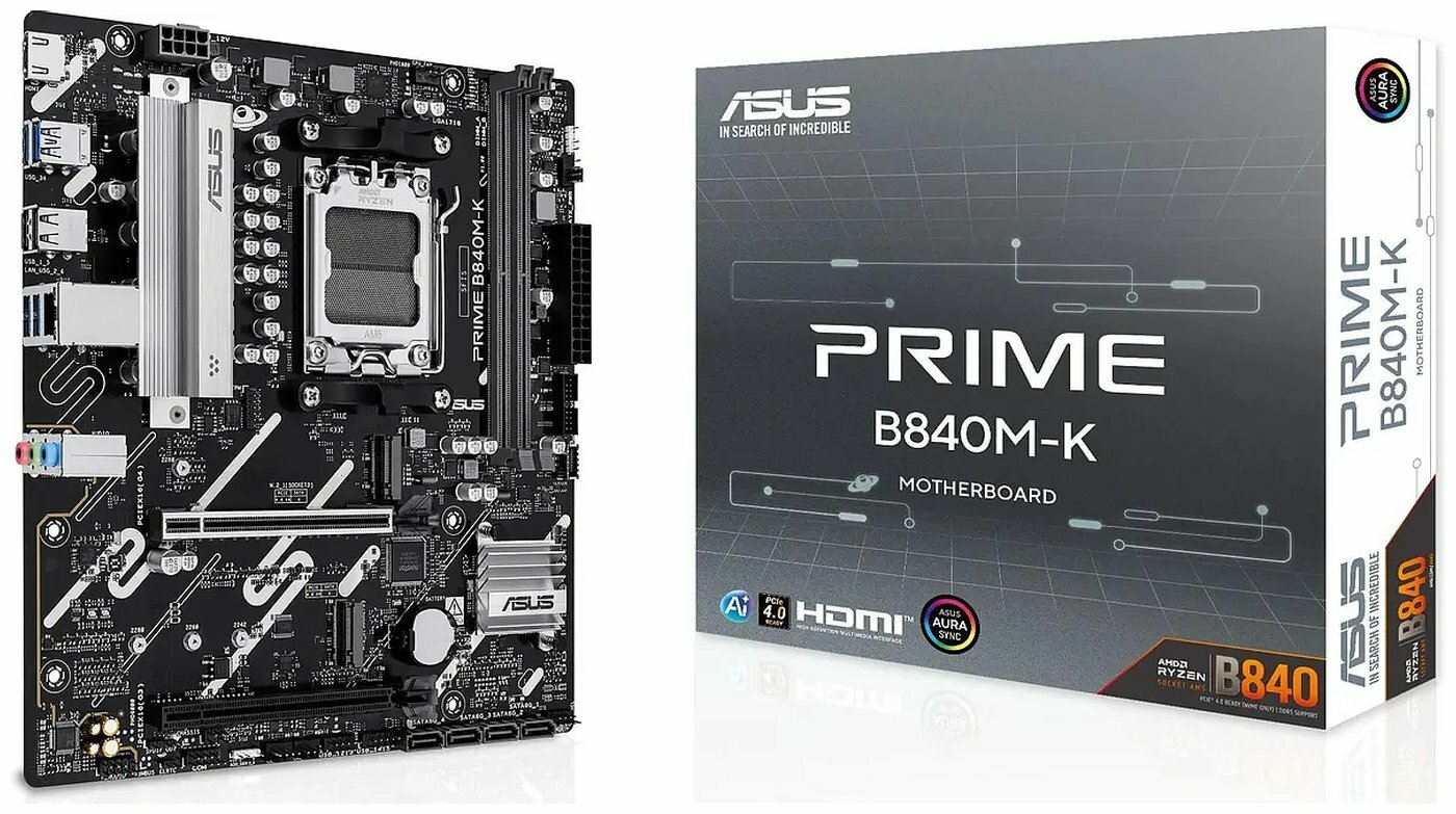 Материнская плата Asus PRIME B840M-K (AM5, mATX)