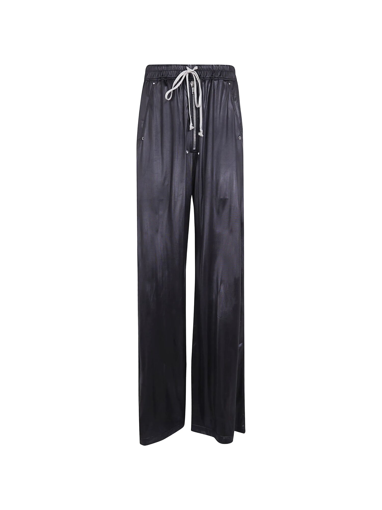 Брюки Coated drawstring wide-leg trousers